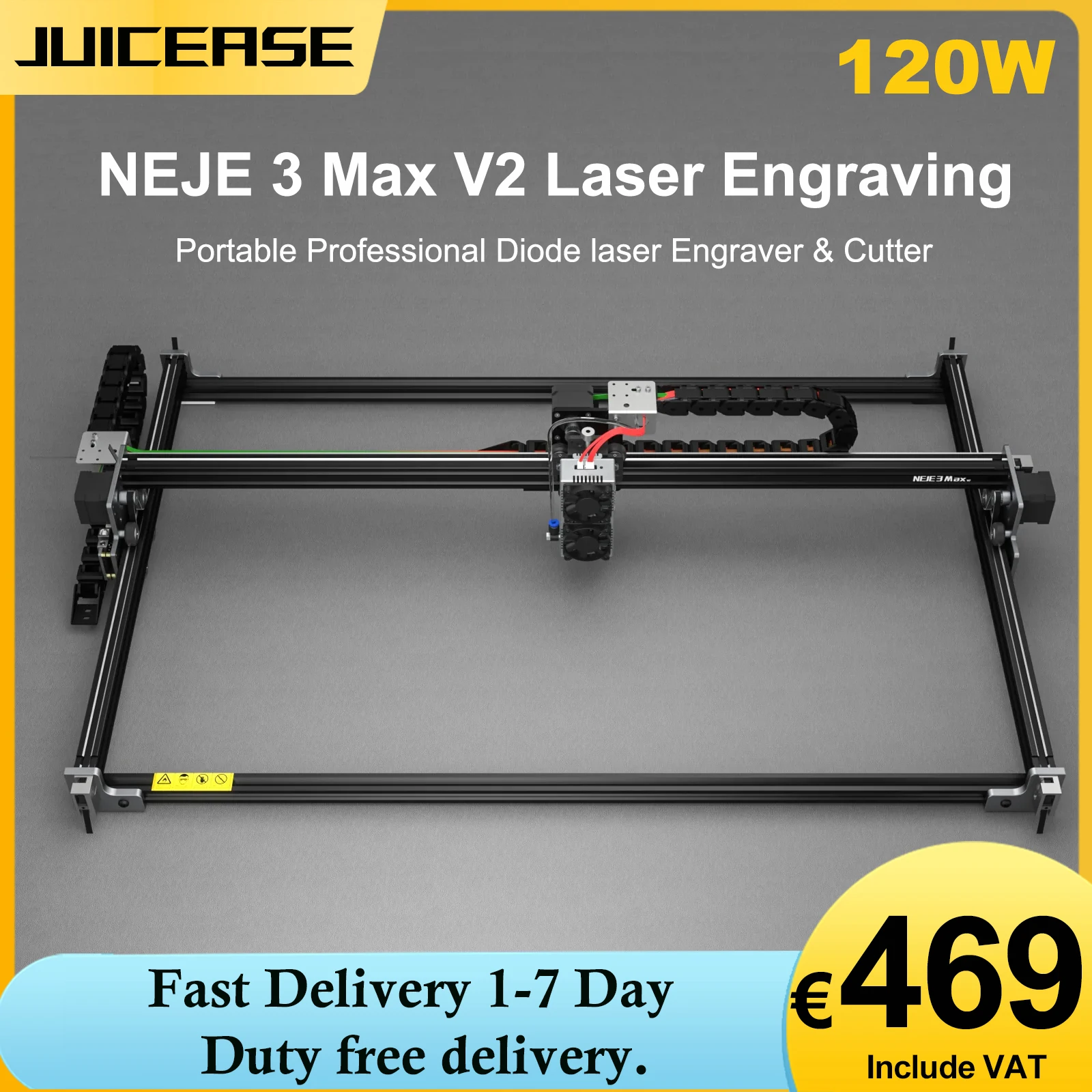 NEJE-3-Max-V2-Laser-Cutter-Machine-120W-Laser-Engraver-Metal-Cutting ...