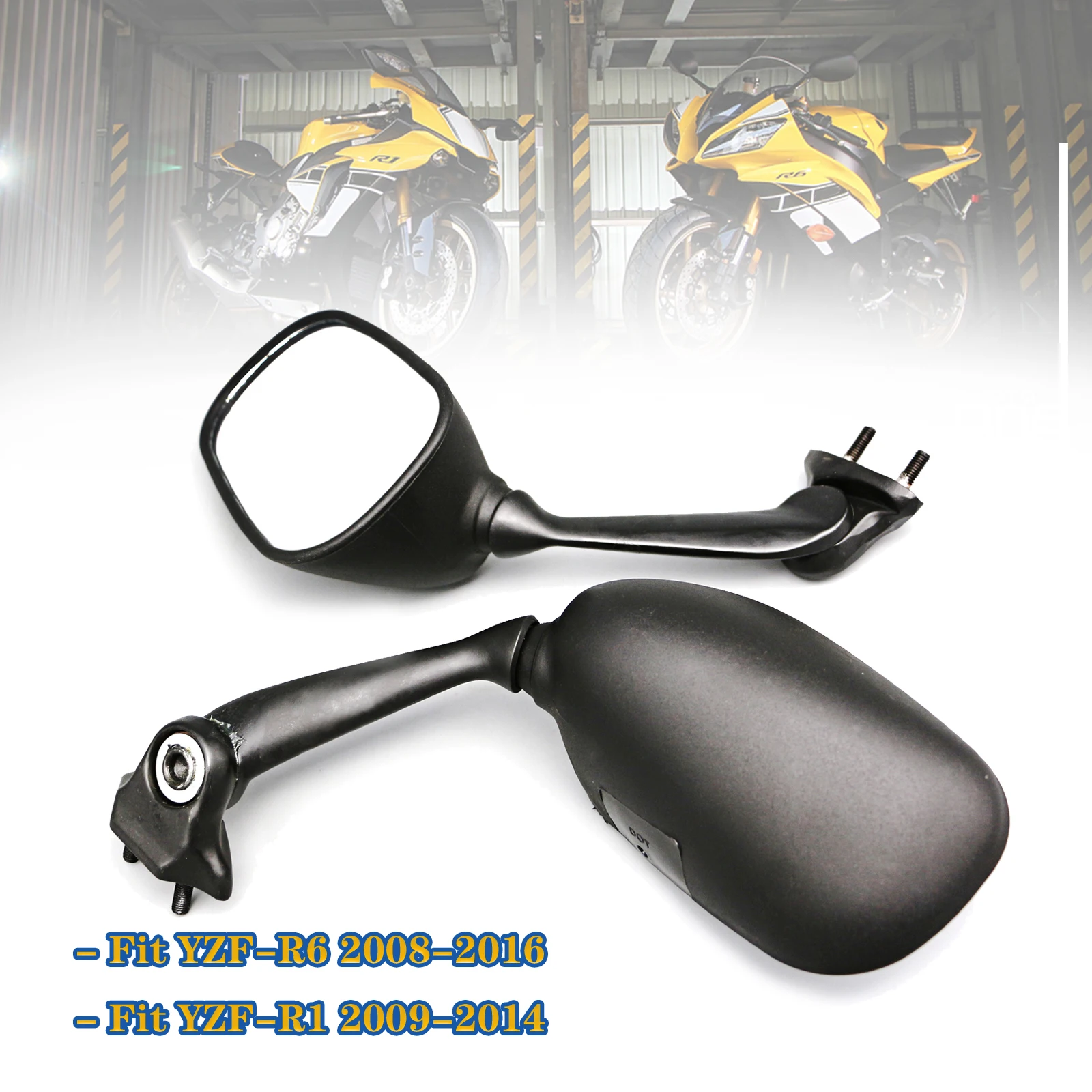 Fit-For-YAMAHA-2008-2016-YZF-R6-R6-Motorcycle-Rearview-Rear-View-Side ...