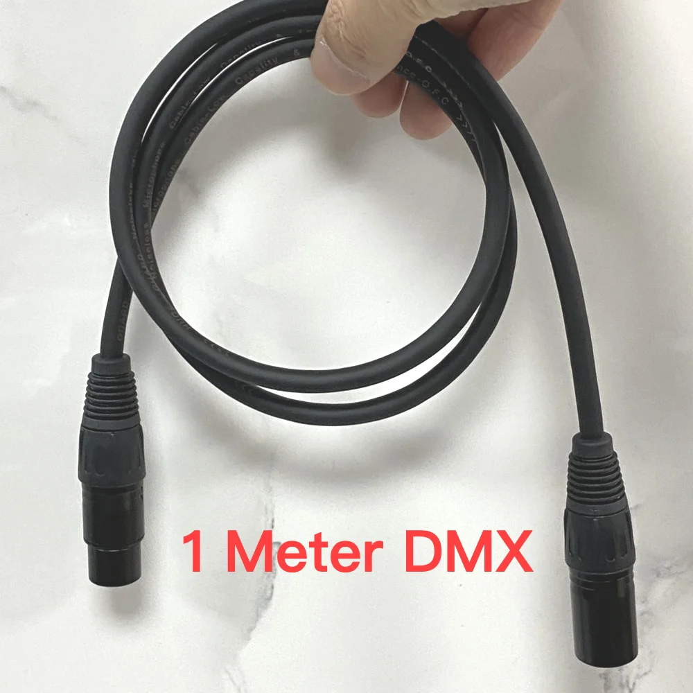 1 Meter Dmx Cable XLR 3Pin Plug Metal Female/male Connector Foil Shield ...