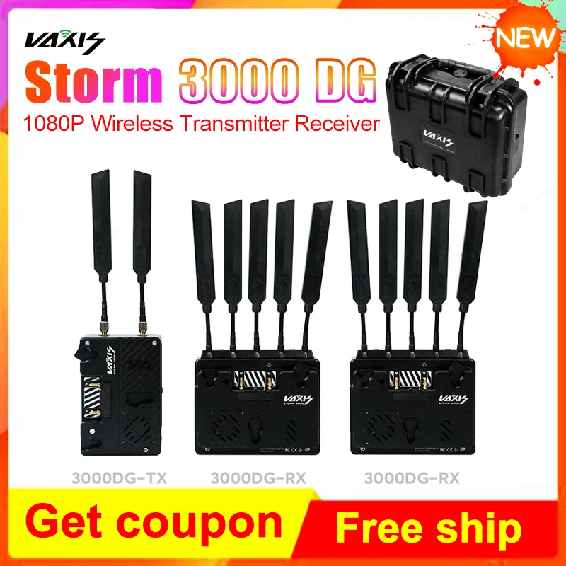Vaxis Storm 3000 DG 1080P Cámara de transmisión inalámbrica Audio Video ...