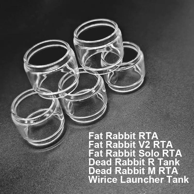 5PCS-Bubble-Glass-Tank-For-Fat-Rabbit-RTA-Fat-Rabbit-V2-RTA-Solo-Wirice ...