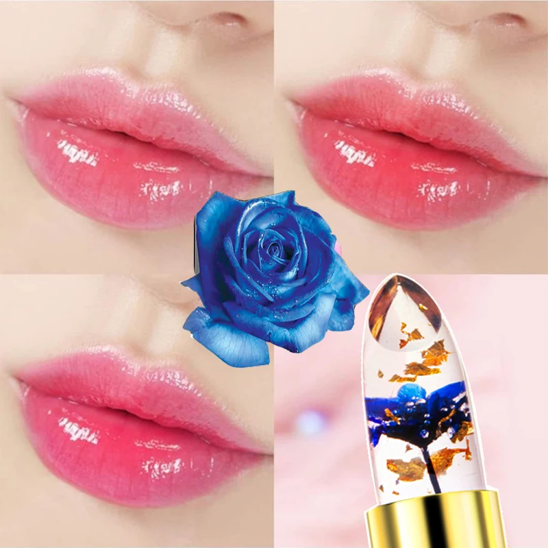 B-lsamo-labial-de-cristal-con-flor-de-gelatina-brillo-de-labios-de ...