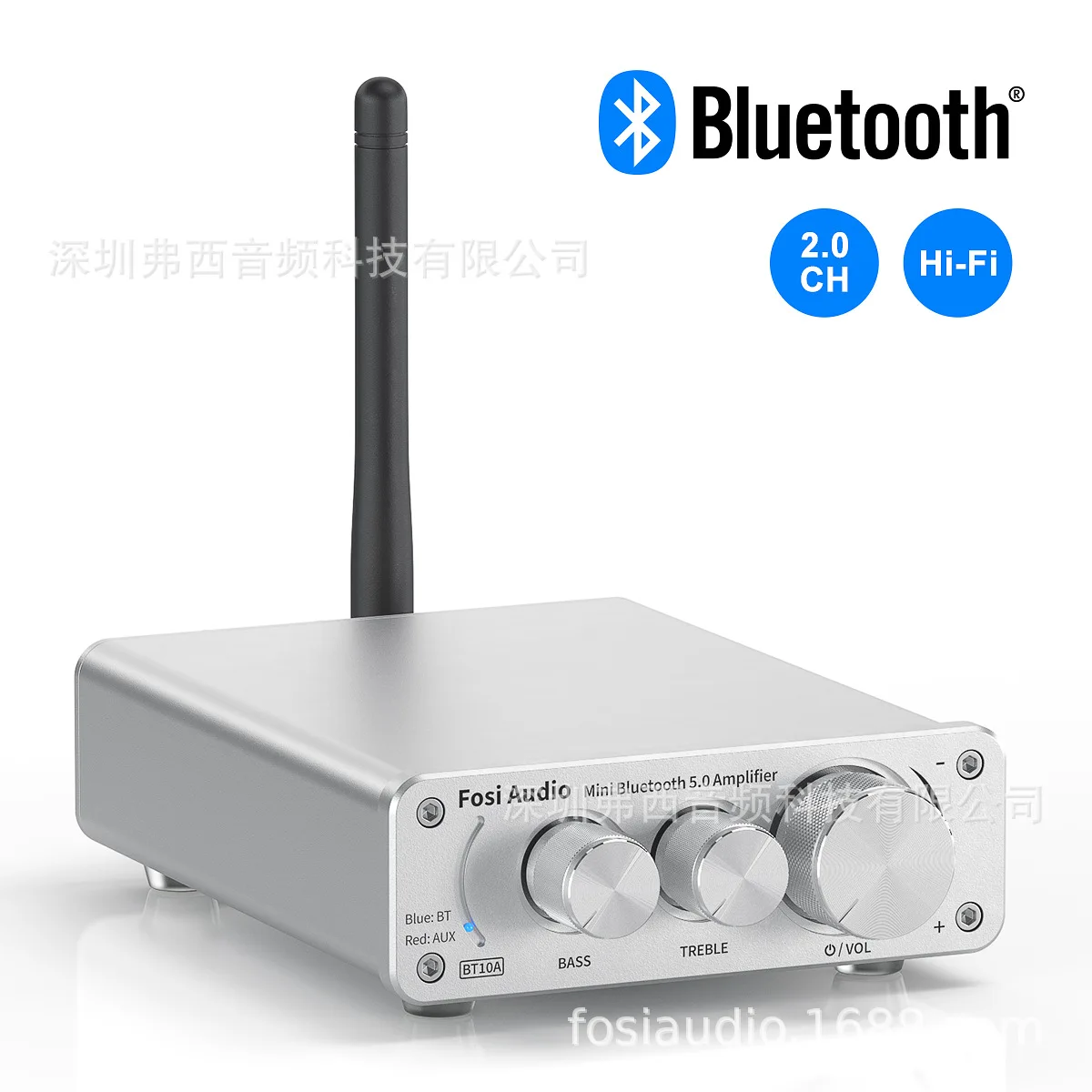 Fosi-AMPLIFICADOR-DE-Audio-TPA3116D2-con-Bluetooth-miniamplificador ...