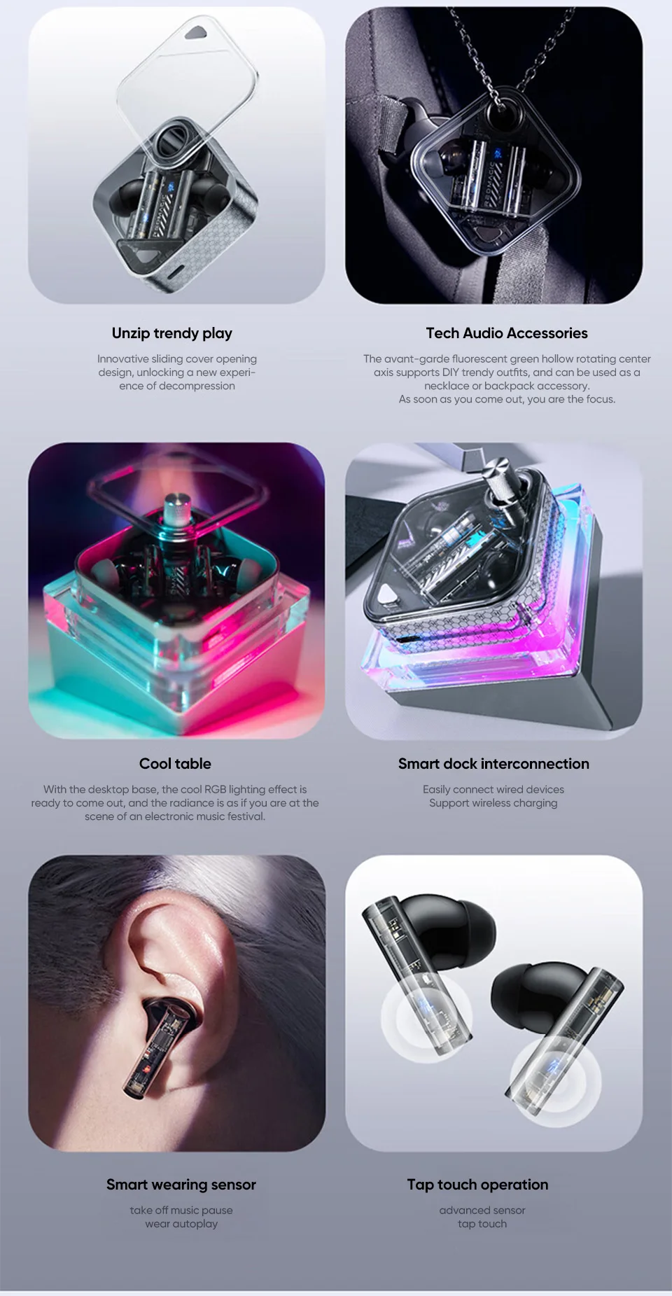 Игровые наушники Red Magic DAO TWS с активным шумоподавлением и низкой ...