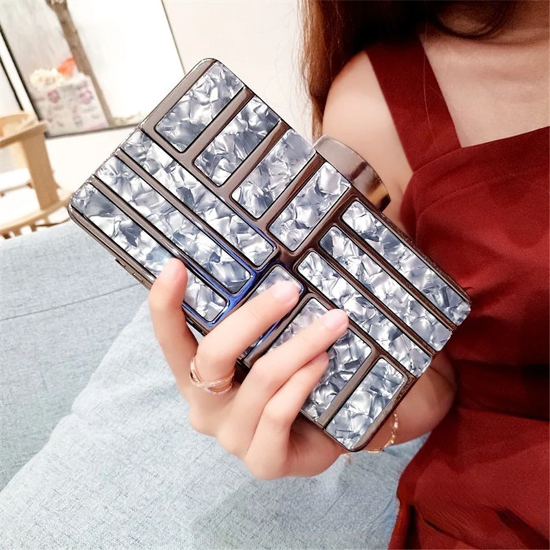 Acrylic-Evening-Bag-Handbag-Simple-Chain-Design-Diagonal-Hand-Bag ...