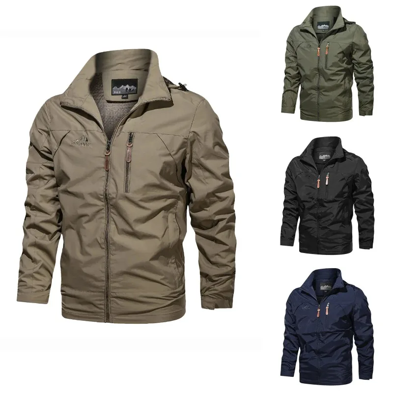 Spring-Autumn-Men-s-Windbreaker-Oversize-Man-Windproof-Waterproof ...