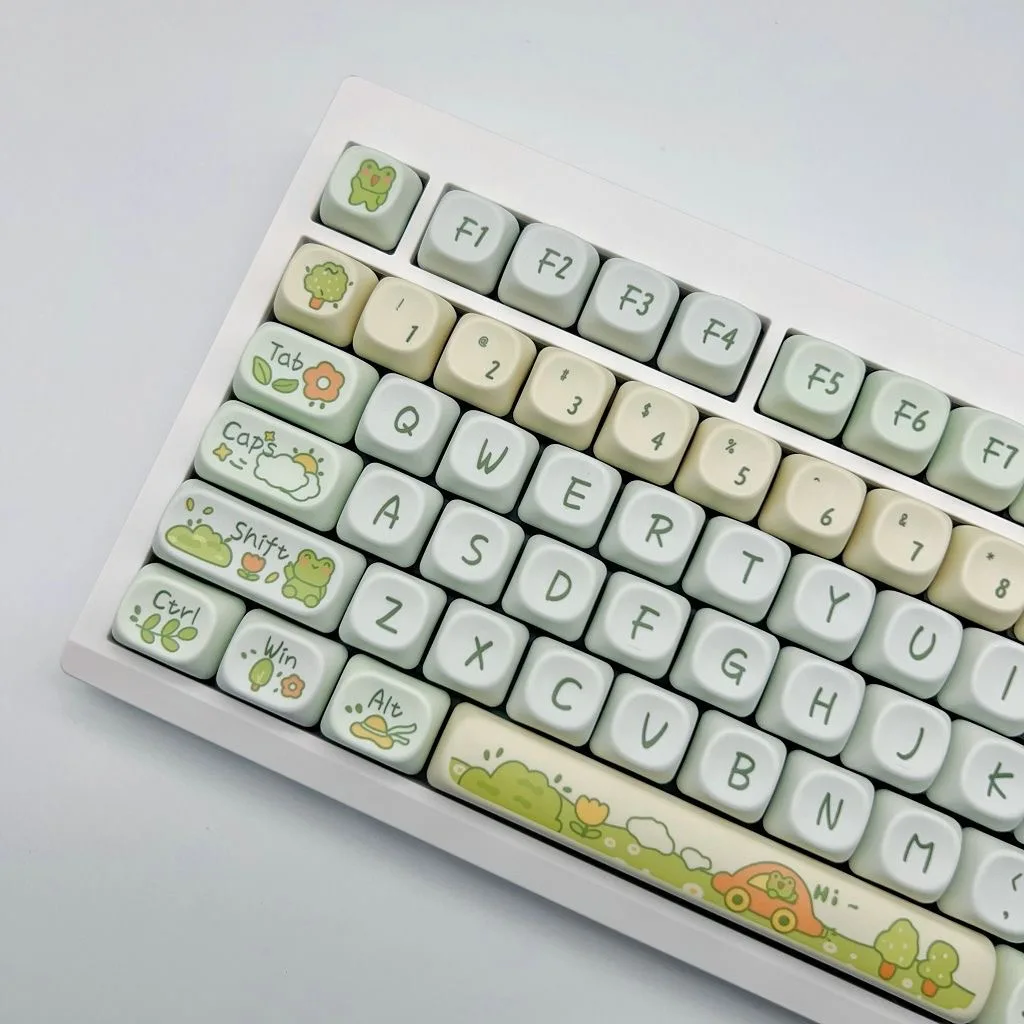 138-Keys-Cute-Frog-MOA-Keycaps-Set-PBT-Dye-Sublimation-XDA-Profile ...