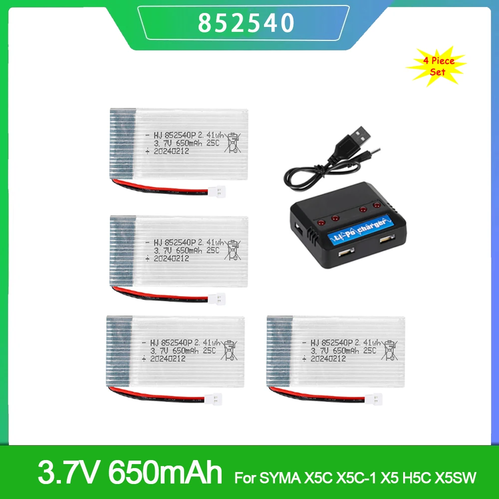 650mah-852540-Li-Po-Battery-Charger-For-Syma-X5c-X5c-1-H5c-RC ...