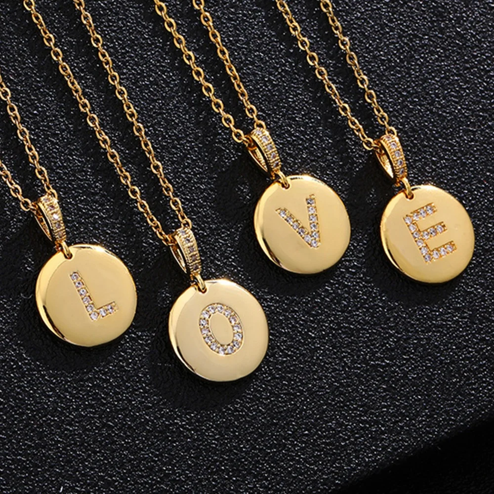 RoRo-Top-Quality-Women-Girls-Initial-Letter-Necklace-26-A-Z-Charm-Neck ...