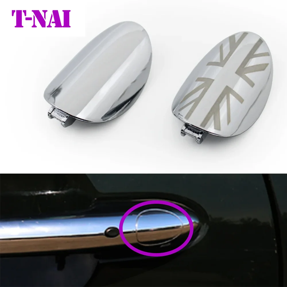 Car-Front-Outside-Door-Handle-Lock-Key-Hole-Cover-Trim-Chrome-Cap-For ...