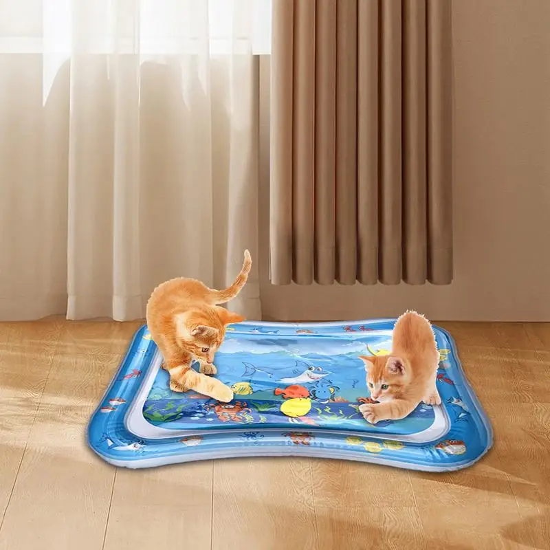 Water-Sensory-Play-Mat-Thickened-Inflatable-Water-Mat-for-Cat-Dog-Water ...
