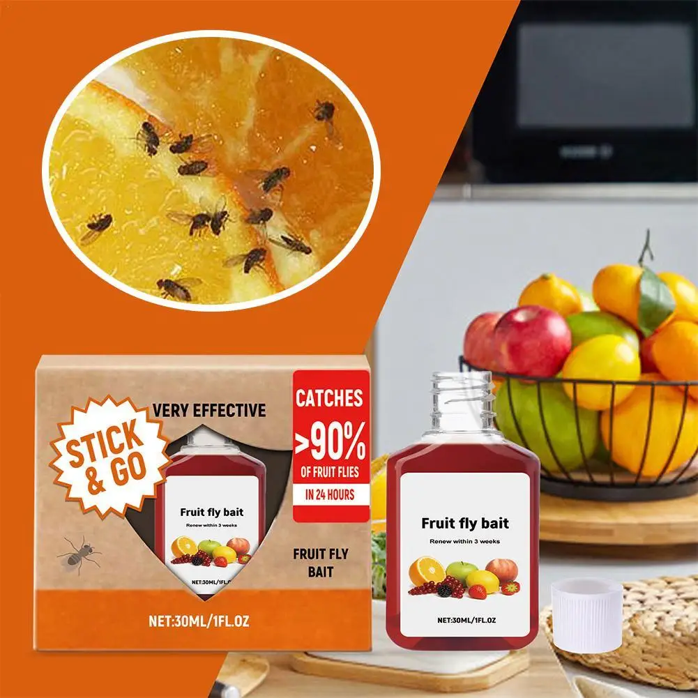 30ML Household Fruit Fly Bait Environmentally Responsible Fruit Fly ...