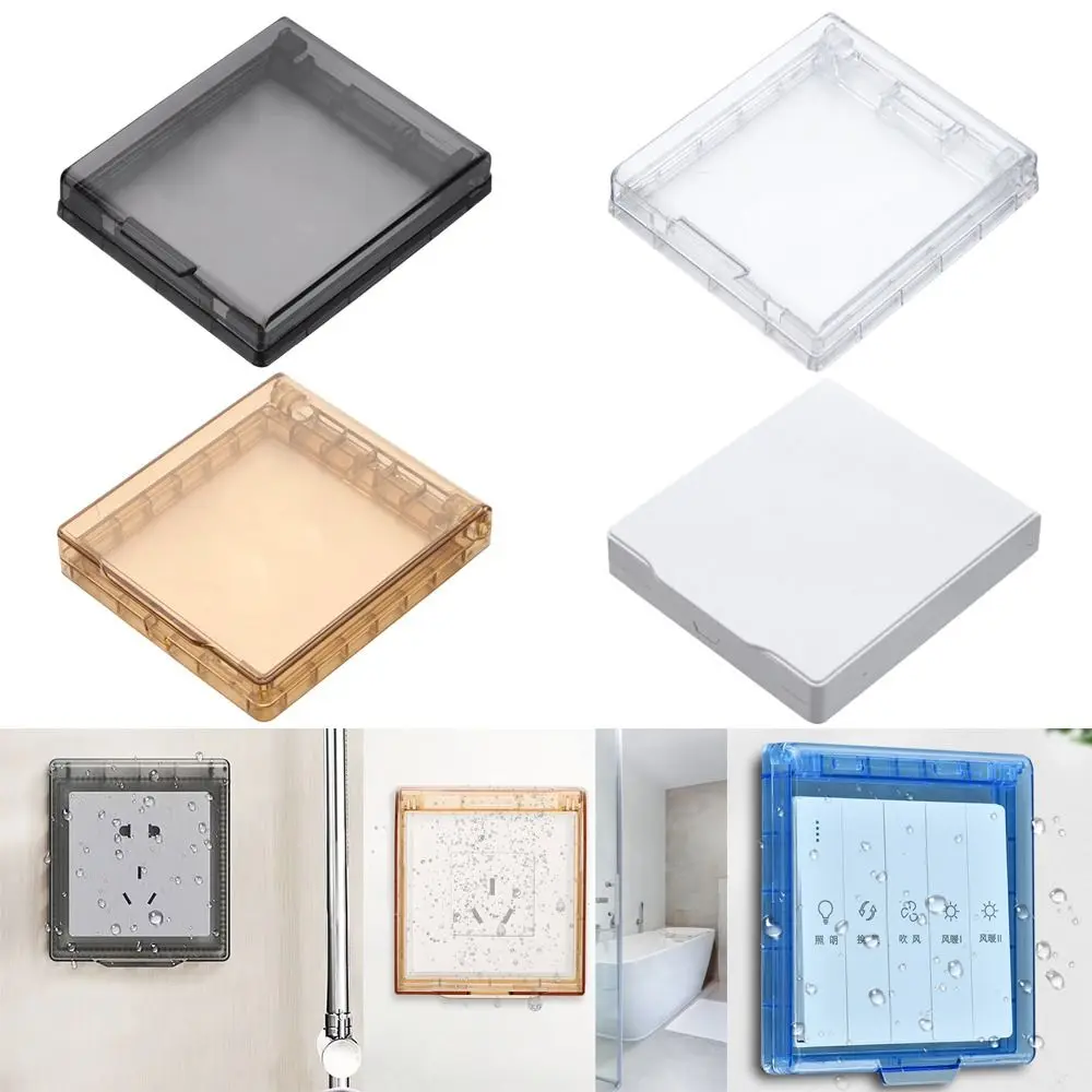 Wall-mounted-Switch-Protective-Cover-Plastic-Self-Adhesive-Electric ...