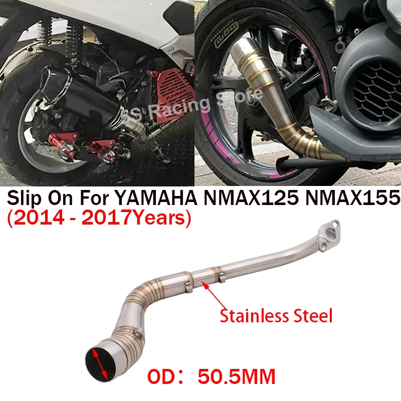 Slip-On-For-YAMAHA-NMAX125-NMAX155-NMAX-125-155-2015-2017-Motorcycle ...