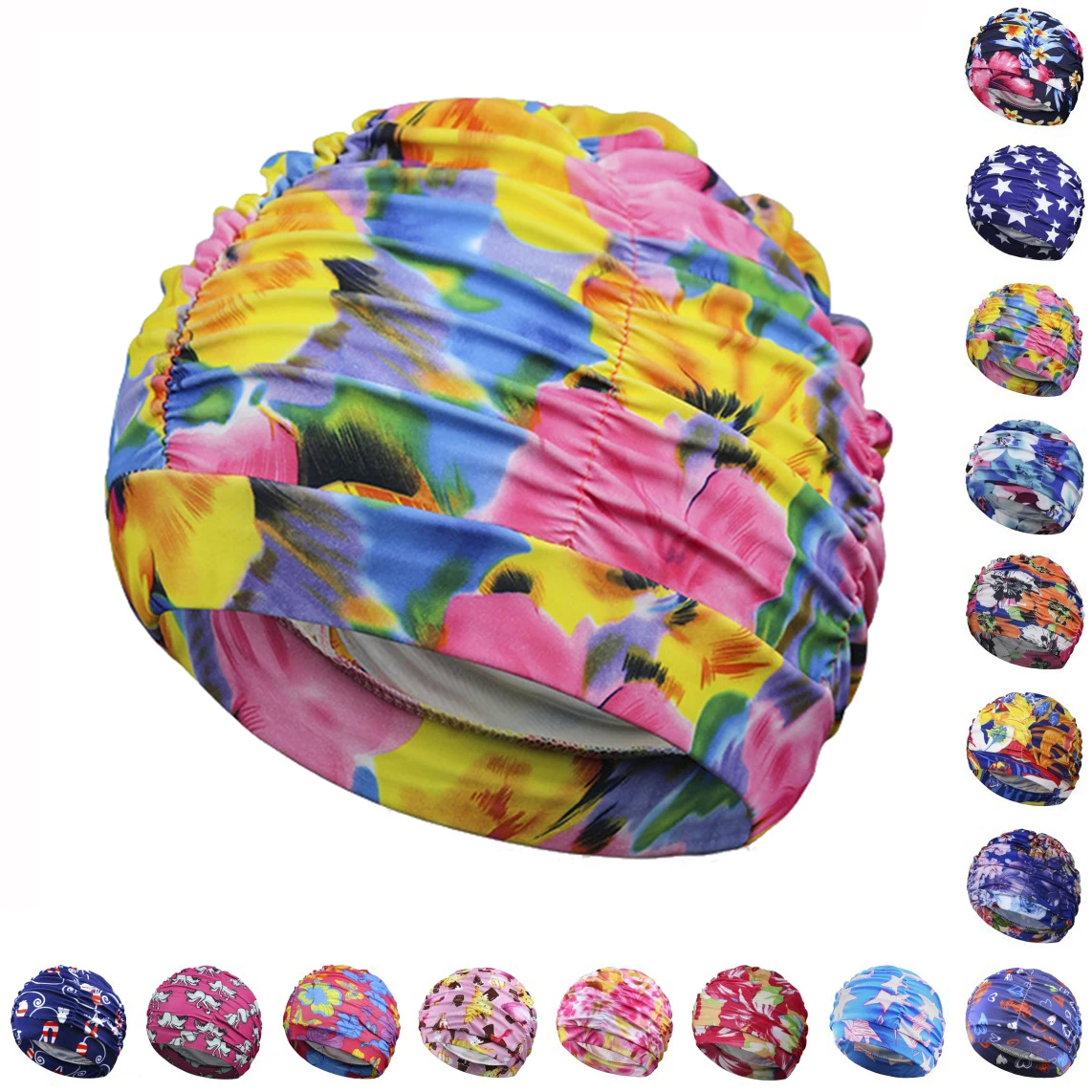 Fabric Swim Pool Sport Swimming Cap | Nylon Swim Pool Sport Swimming ...