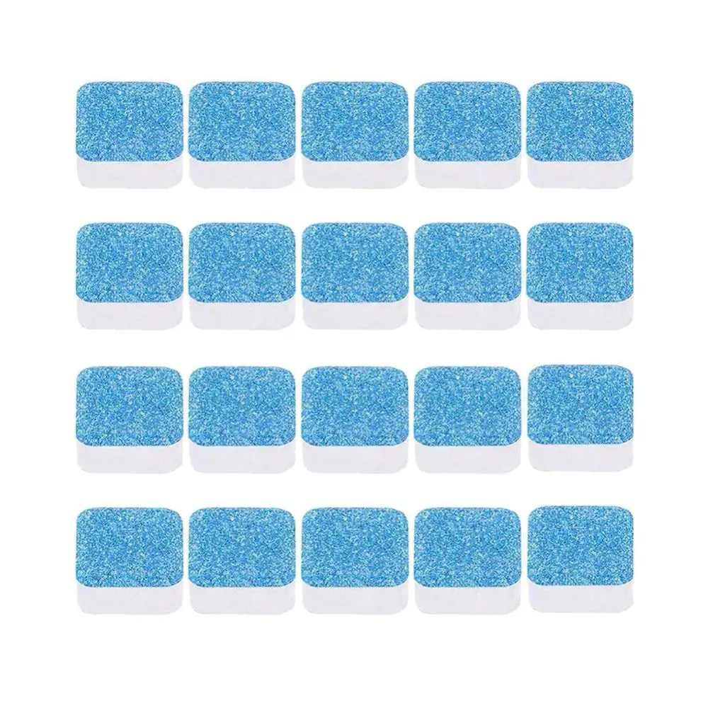 20pcs Washing Machine Cleaner Effervescent Tablets Deep Cleaning Washer ...