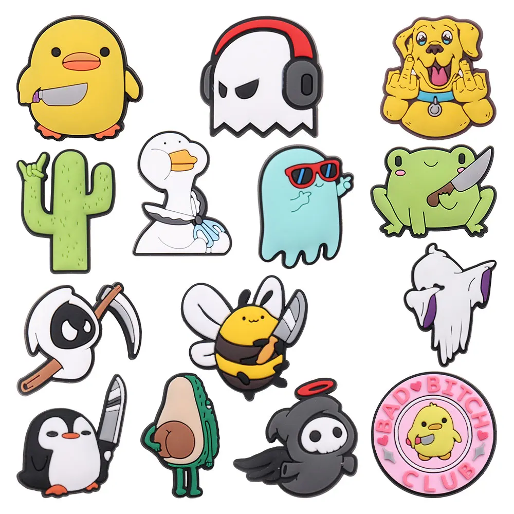 Dijes-de-PVC-para-zapatos-de-jard-n-adornos-de-dibujos-animados-perro ...