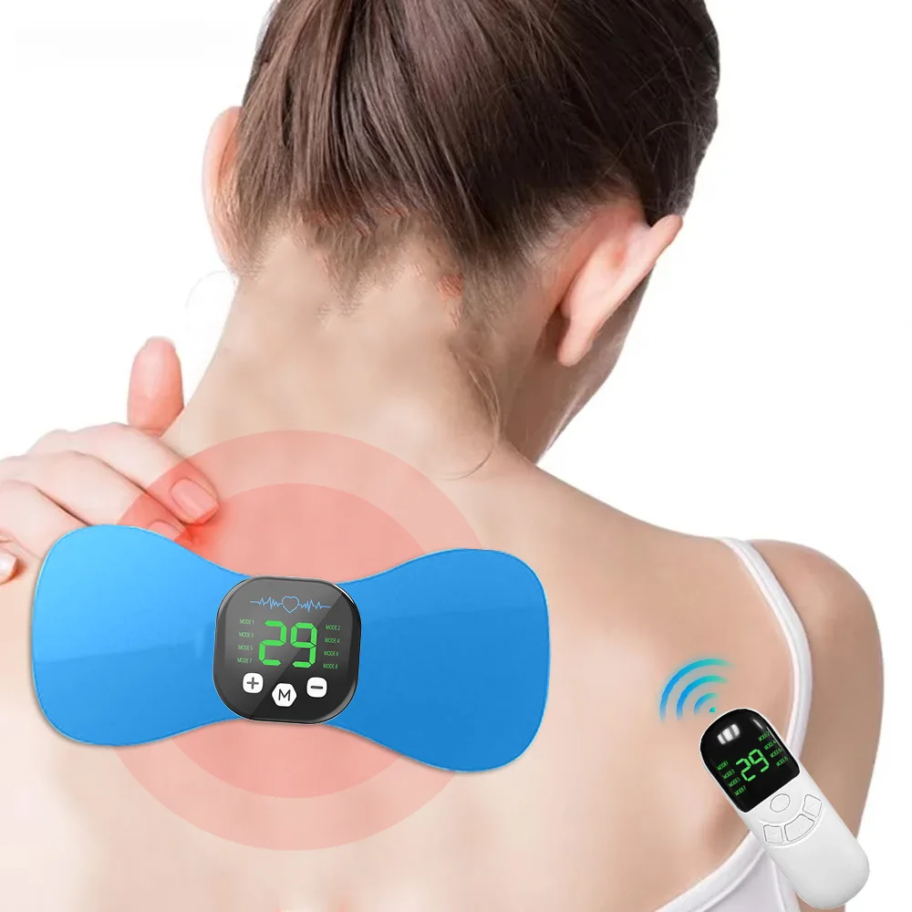 EMS Neck Massager with Pulse, Portable Electric Neck & Shoulder Therapy ...