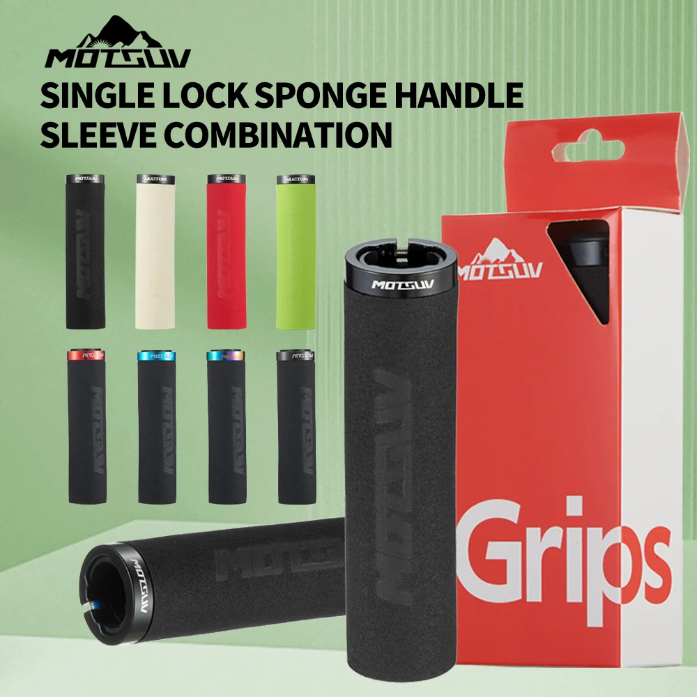 Bike Grips Cuffs Soft Comfortable Sponge Anti Slip Shock-absorbing with ...