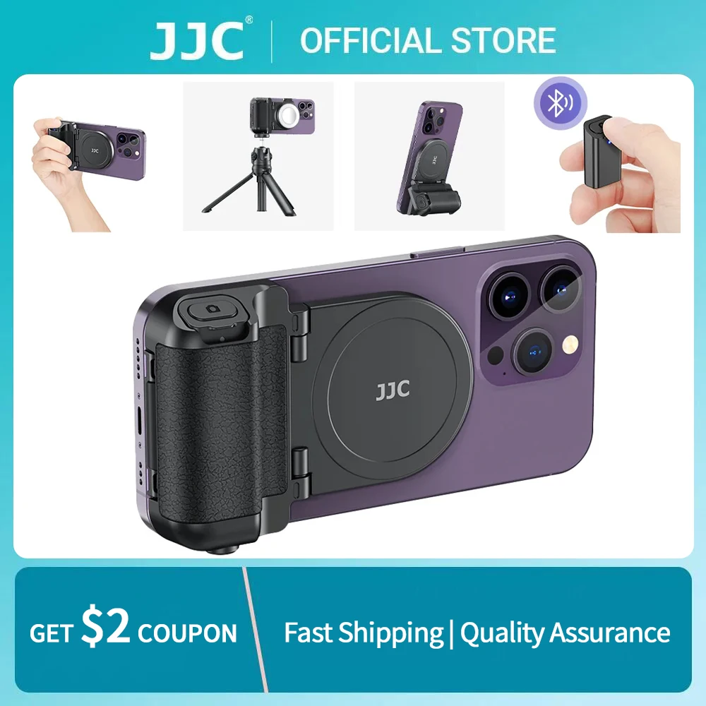 JJC-Magnetic-Snapgrip-Phone-Hand-Grip-Magsafe-Handheld-Remote-Control-Handle-Shutter-Phone ...