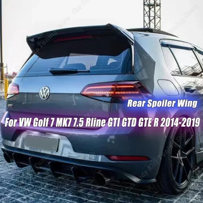 Gloss-Black-Car-Rear-Roof-Trunk-Spoiler-Wing-for-Volkswagen-Golf-7-MK7 ...