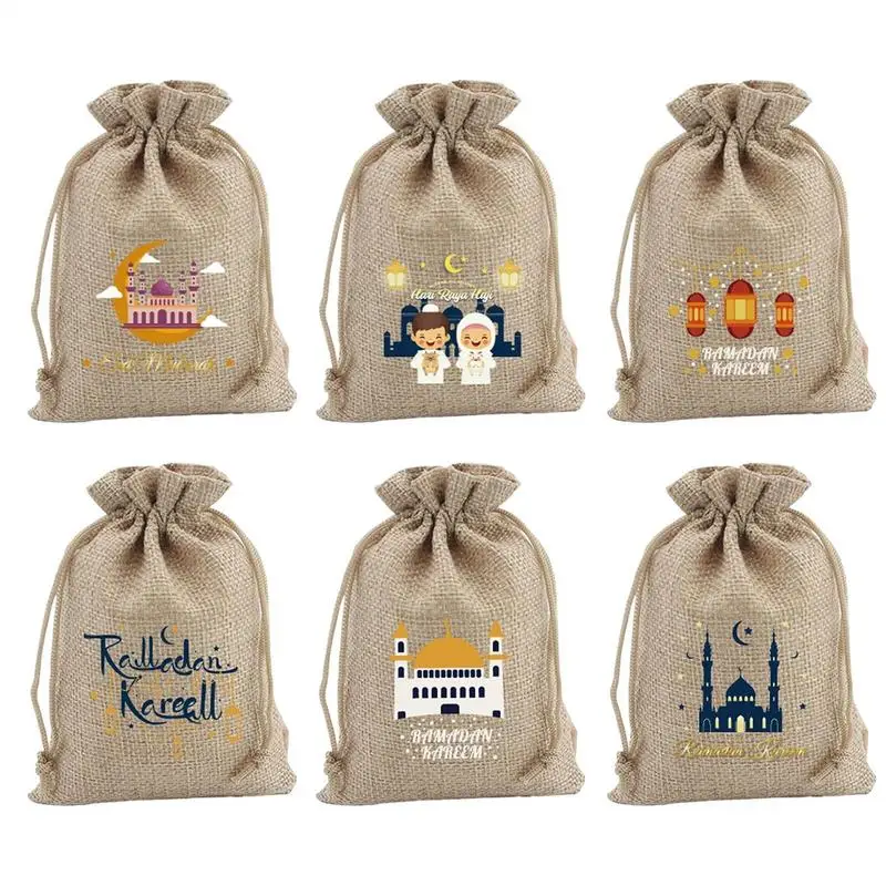 10pcs Ramadan Gift Bags with Islamic Patterns Reusable Non-Woven Fabric ...