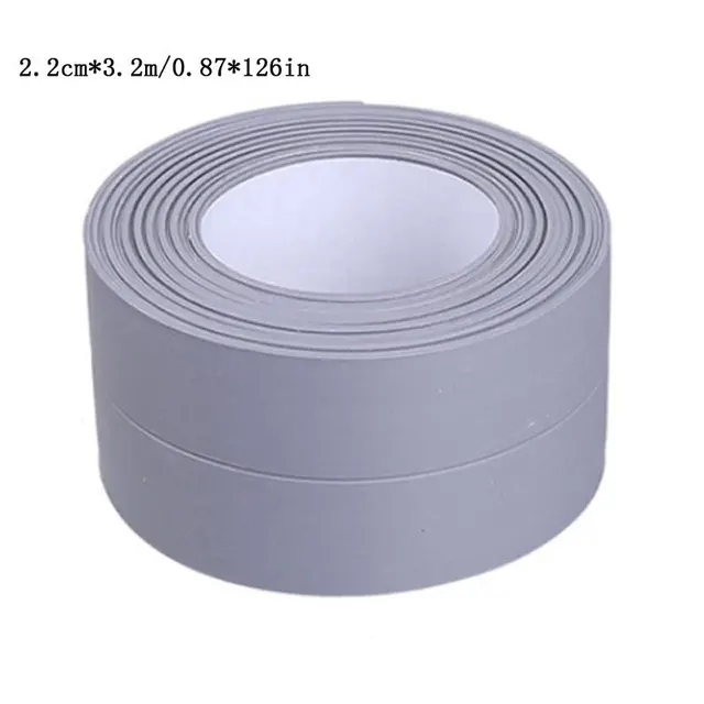1m/3.2m PVC Waterproof Sealing Tape for Bathroom Sink, Shower, Bathtub ...