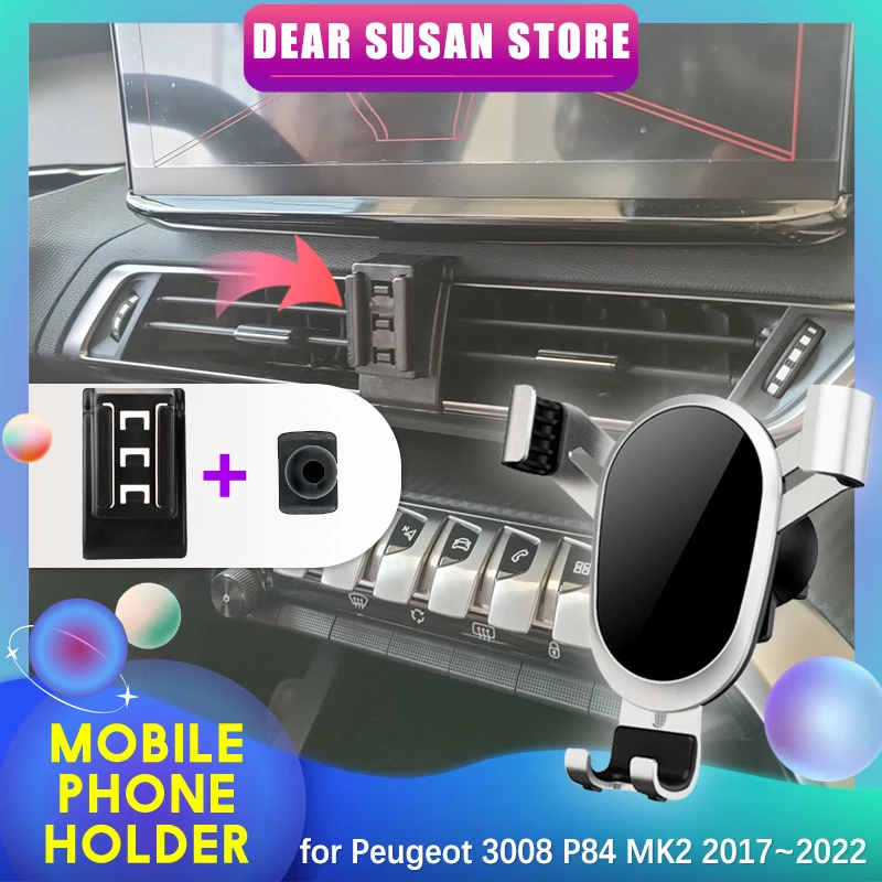 Car Mobile Phone Holder for Peugeot 3008 P84 MK2 2017~2022 2018 2019 ...