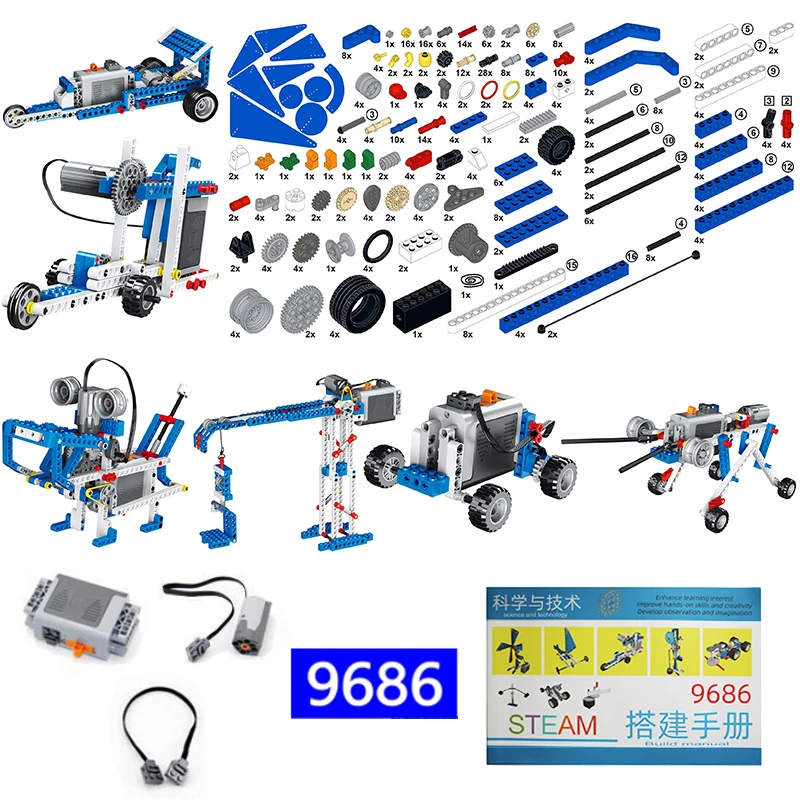 9686-Technical-Parts-Multi-Technology-MOC-Parts-Educational-School-Students-Learning-Building ...