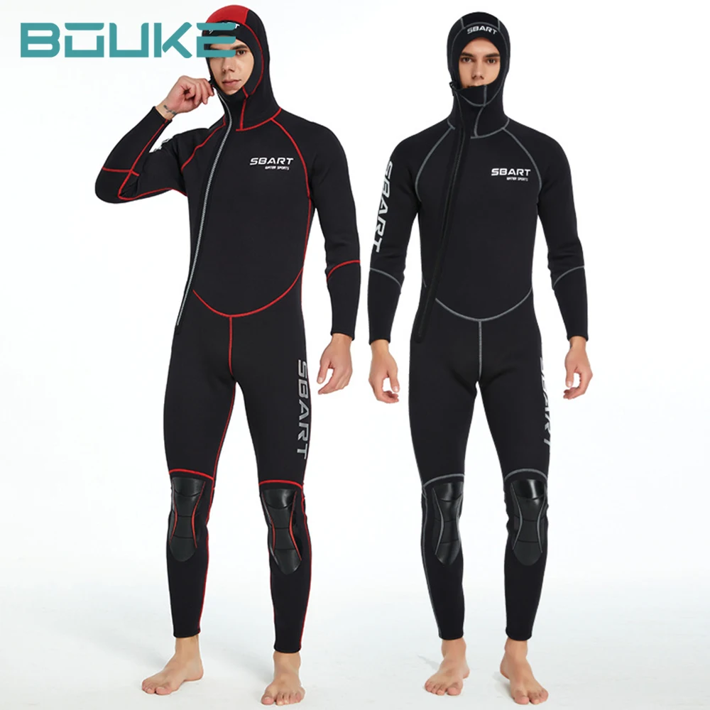 HOT-3mm-Camouflage-Wetsuit-Long-Sleeve-Fission-Hooded-Full-Suit ...