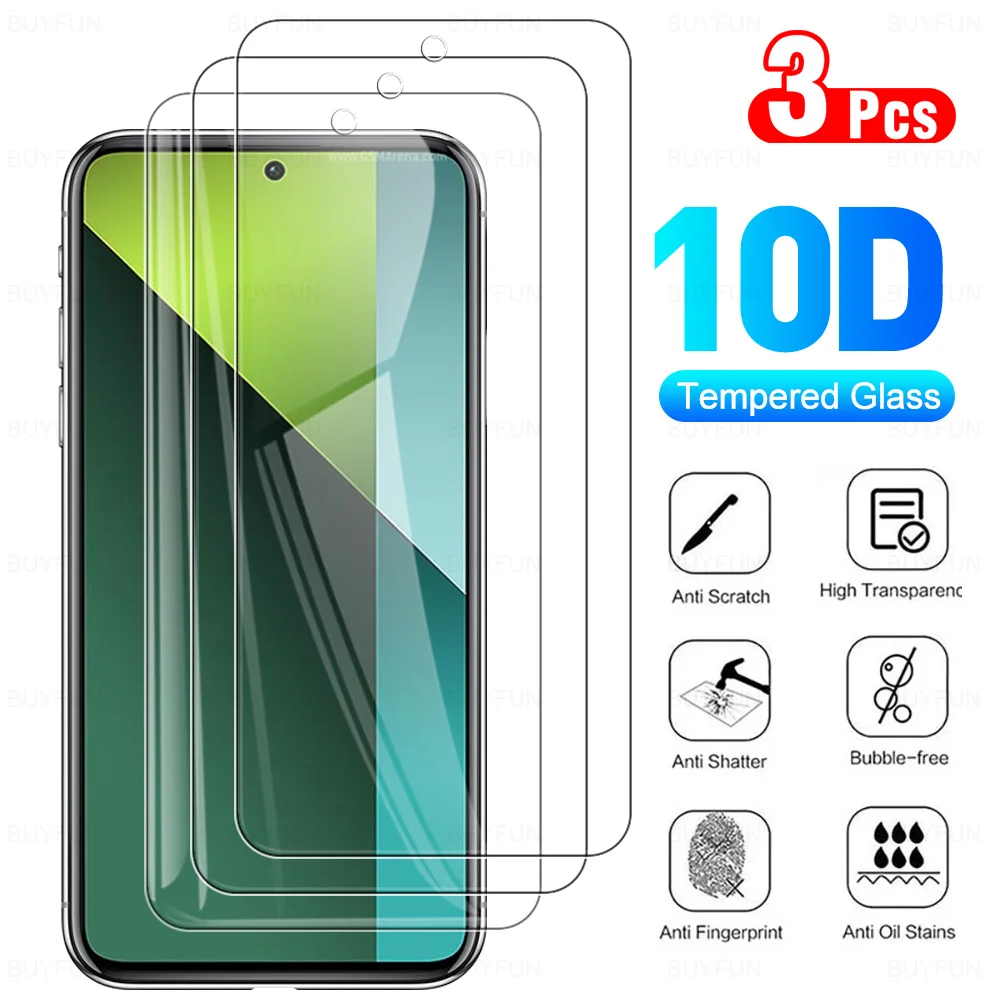 3Pcs-For-Xiaomi-Redmi-Note-13-Pro-5G-Tempered-Glass-Screen-Protector ...