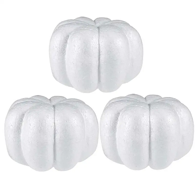1PC-White-Foam-Pumpkin-Models-Polystyrene-Styrofoam-Pumpkins-Artificial ...
