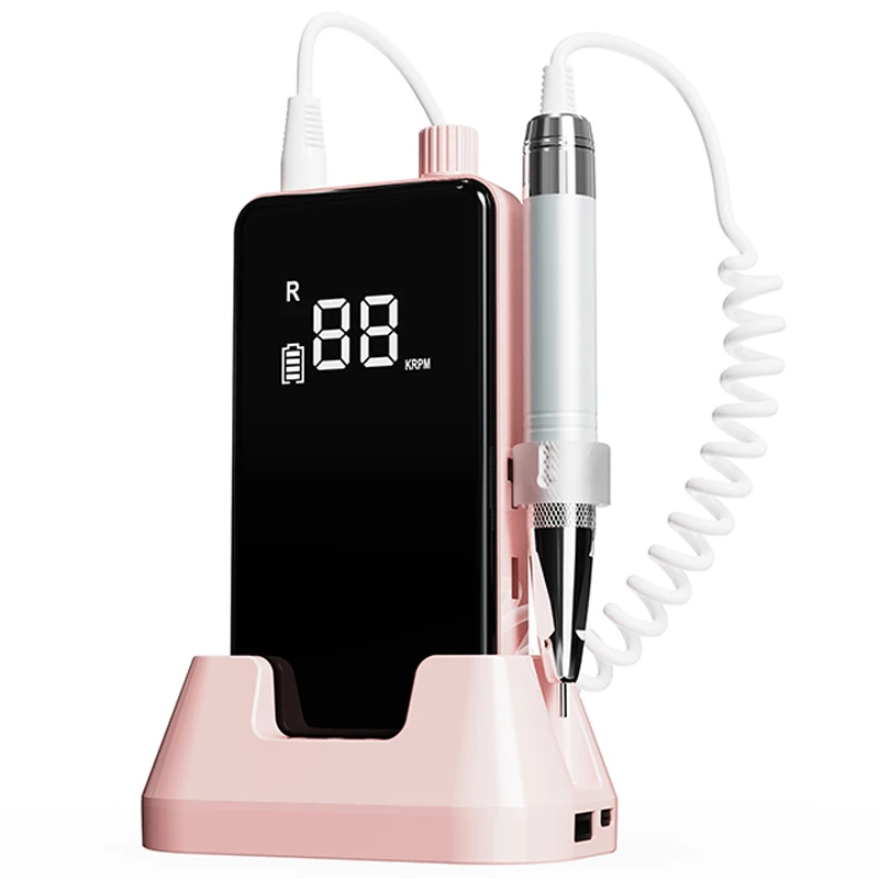 Professional-Manicure-Machine-Brushless-40000rpm-Portable-Wireless ...