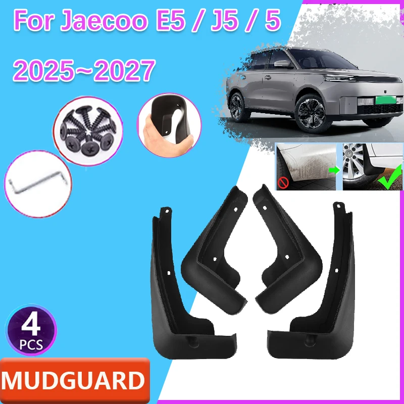 For Jaecoo E5 J5 5 EV 2025 2026 2027 4PCS Car Mudguards Splash Wheels ...