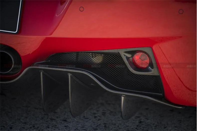 For Ferrari 458 High Quality REAL Carbon Fiber Front Lip Splitters Rear ...