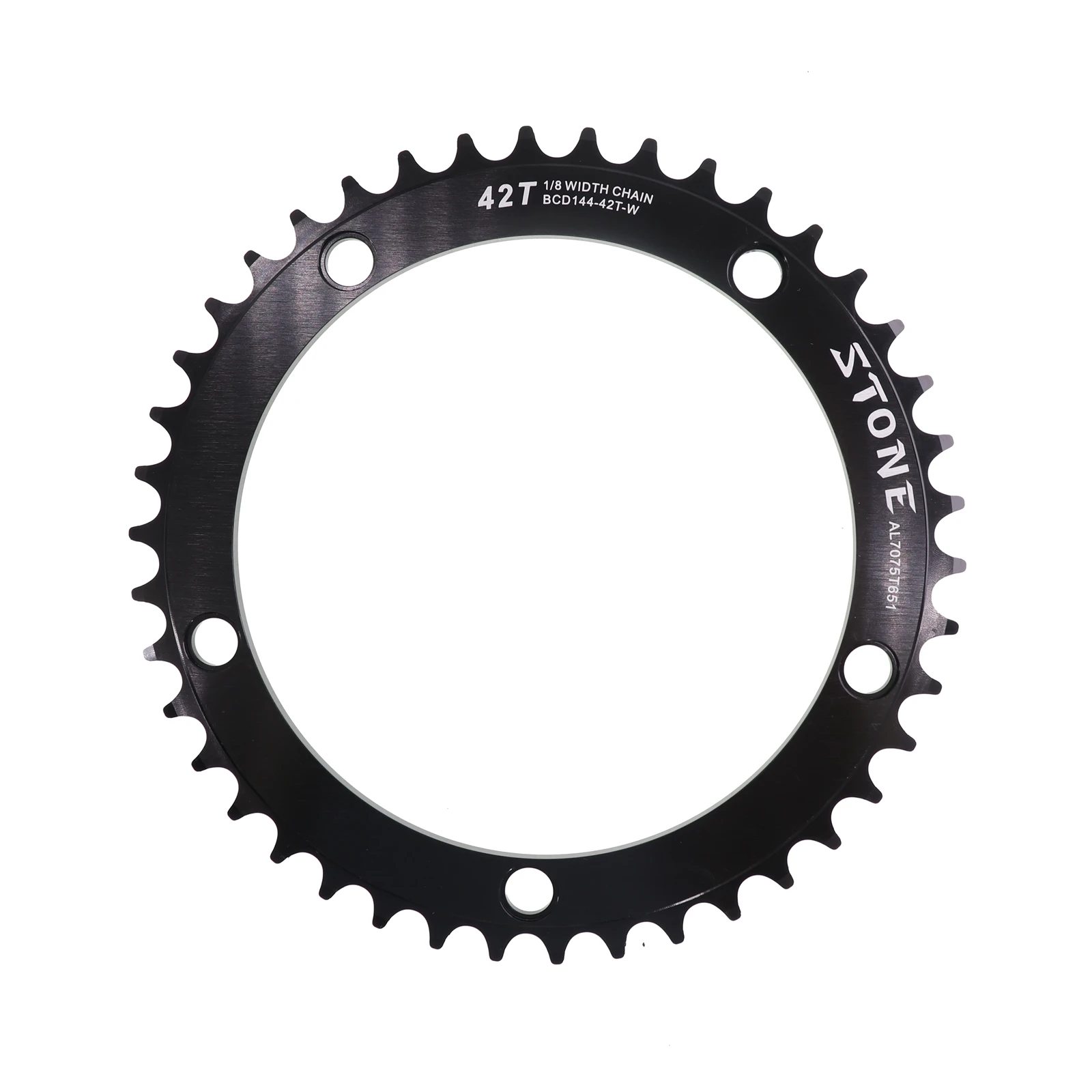 Stone Chainring 144 BCD Track Bike Fixie Aero Fixed Gear Round 42T 46T ...