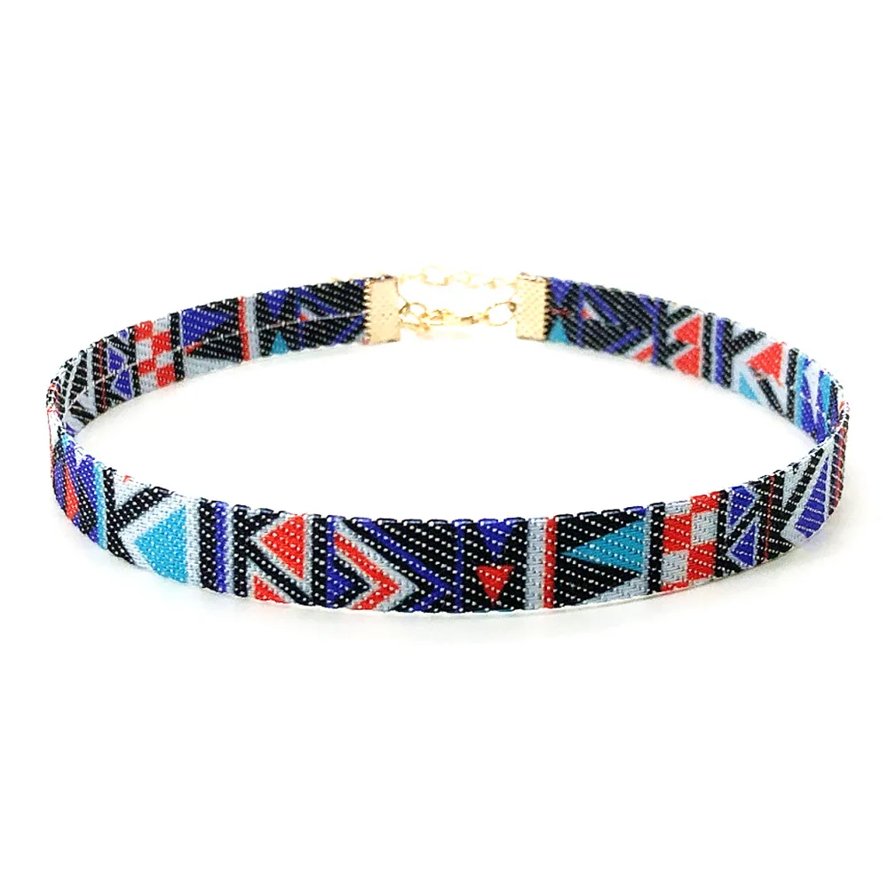 Multicolour-Denim-Gothic-Goth-Punk-Ethnic-Chokers-Necklaces-for-Women ...