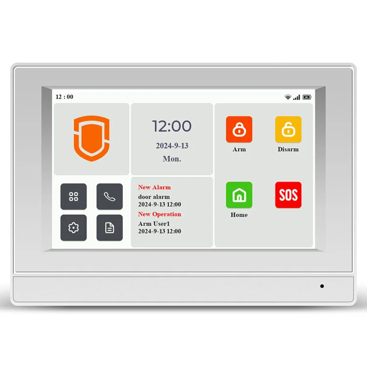 Wolf-Guard 7-inch Full-color IPS Display WiFi+4G GSM SMS Tuya Smart ...