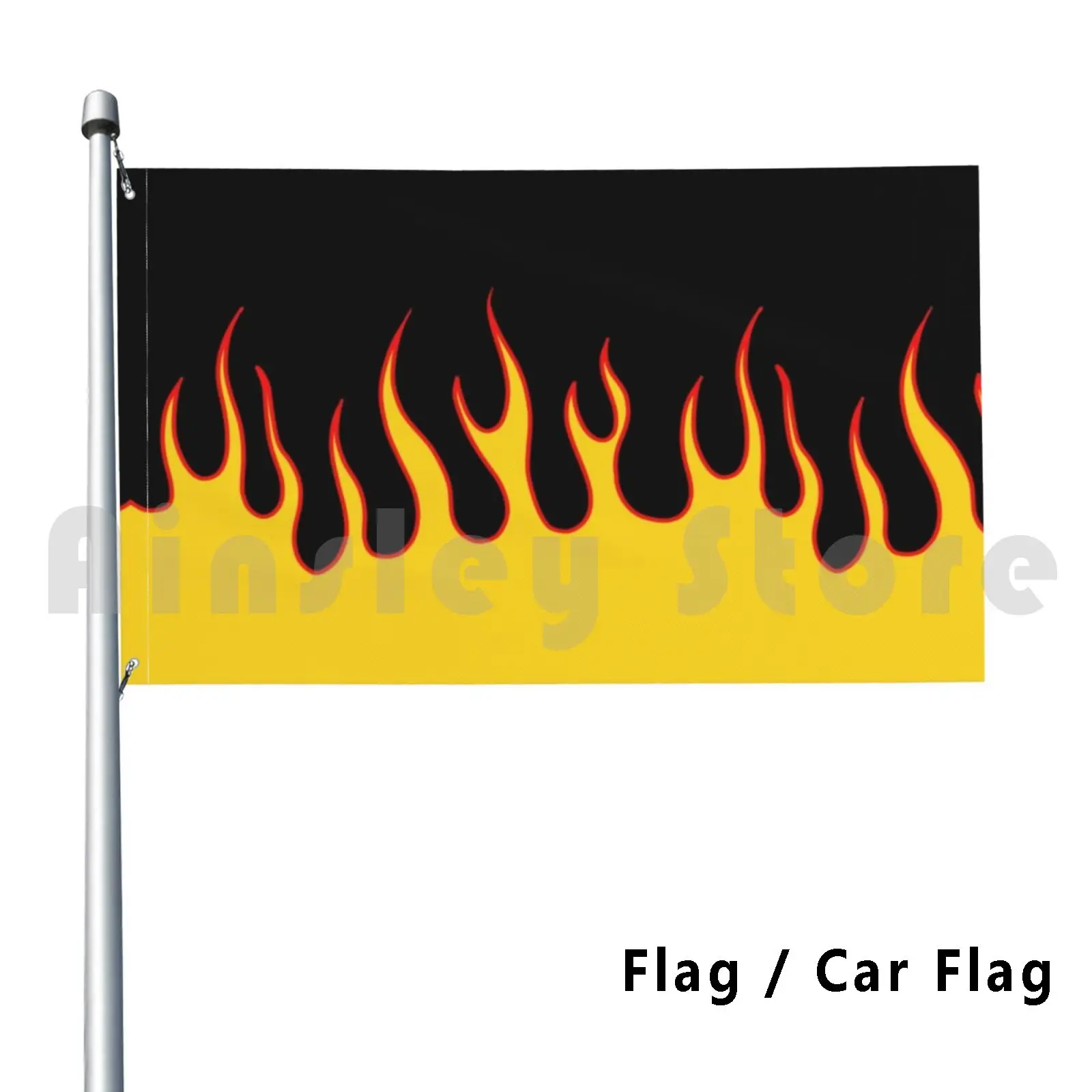 Hot Rod Flames Skull