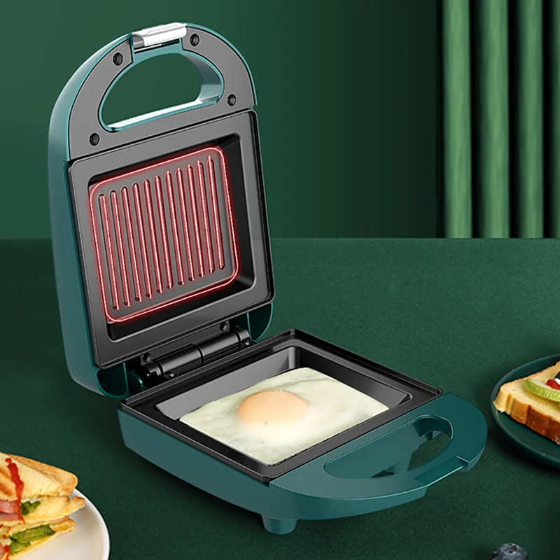 600W-Electric-Double-Layer-Heating-Sandwich-Maker-and-Waffle-Maker-Mini ...