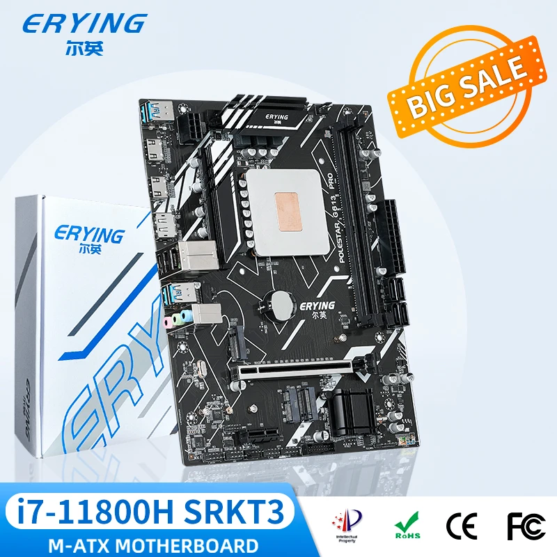 ERYING Kit de placa base i7 para PC Gaming, CPU de 11 núcleos integrada ...