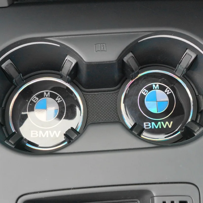 2Pcs-Car-Coaster-Water-Cup-Mat-Auto-Accessories-For-BMW-E39-E46-E90-E60 ...