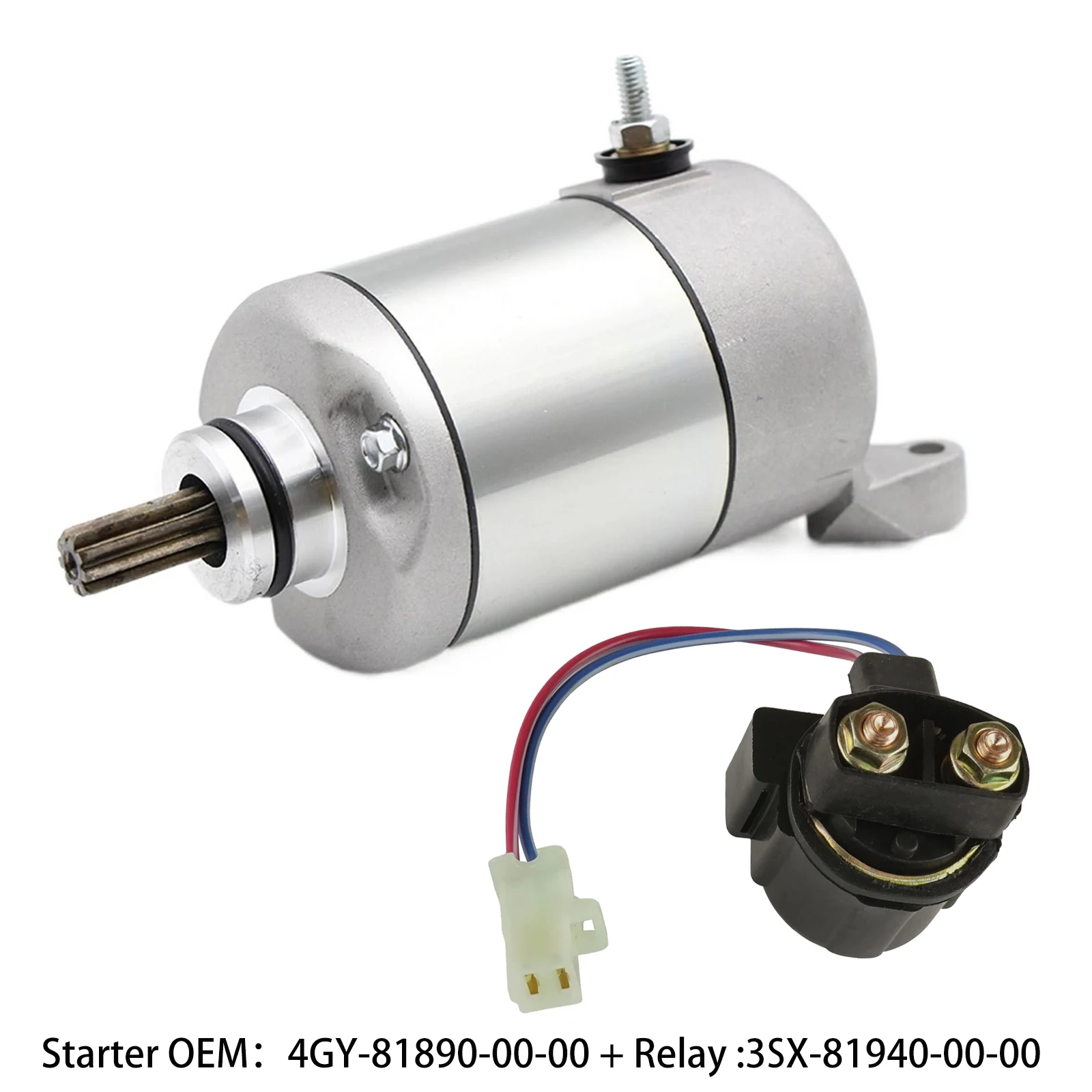 Elecrtrical Engine Parts Starter Motor And Relay For Yamaha Motorcycle ...