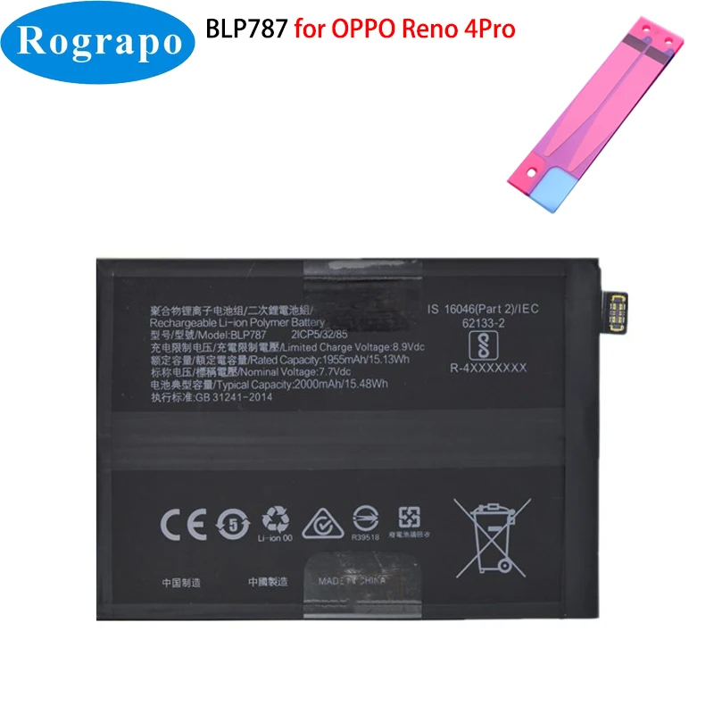 New-Original-4000mAh-BLP787-Mobile-Phone-Battery-For-Oppo-Reno-4-Reno4 ...