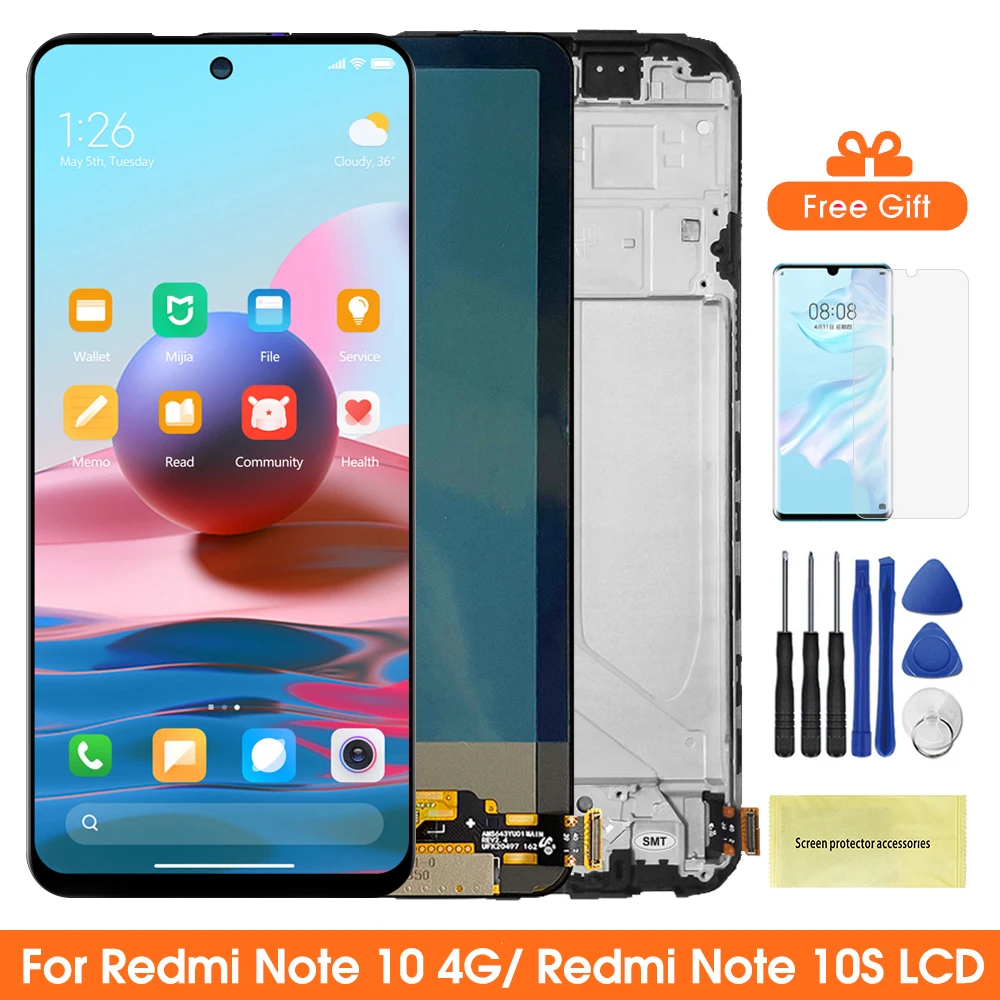 Redmi Note 10 Pro Screen Replacement | Lcd Screen Xiaomi Redmi Note 10 ...