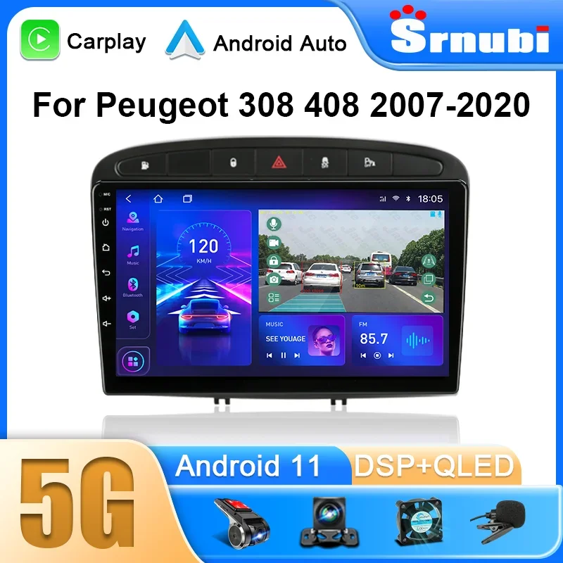 Radio con GPS para coche, reproductor Multimedia con Android 12, 2 DIN, vídeo, Unidad Principal ...
