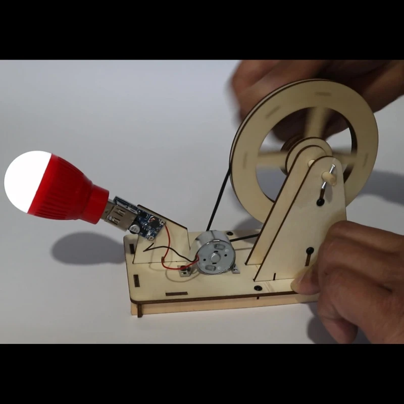 Kids Mini Physics Manual Generator Motor Experiment Study Accessories ...