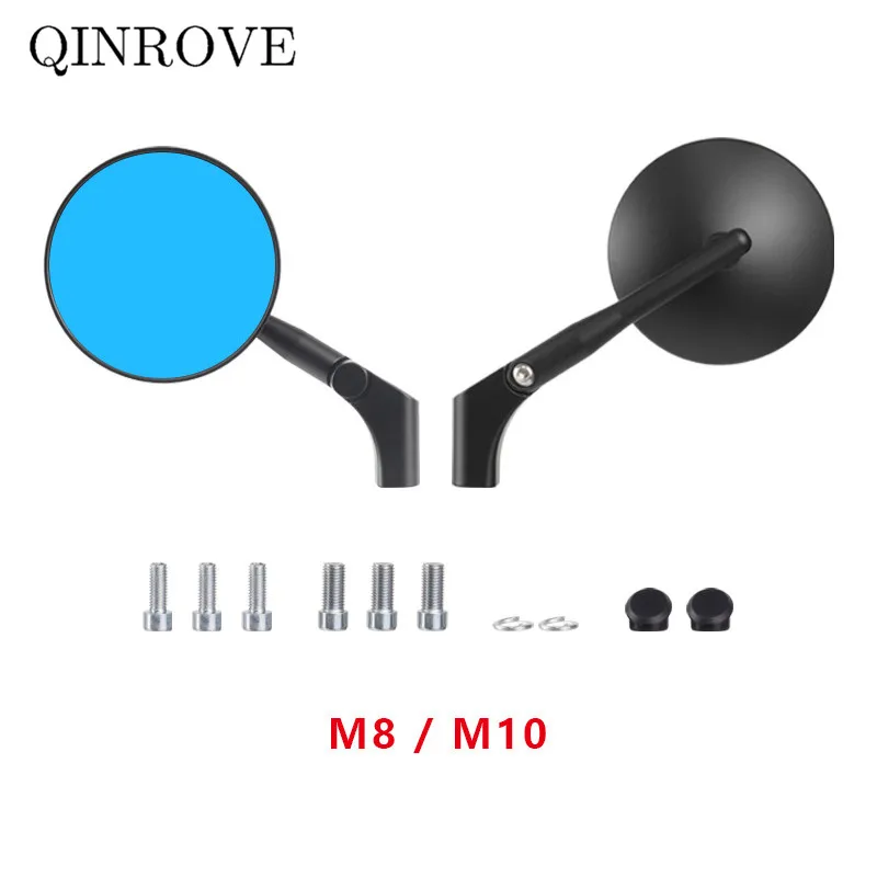 Aluminum Alloy Motorcycle Rear Mirror 8 10MM Round Side Mirror ...