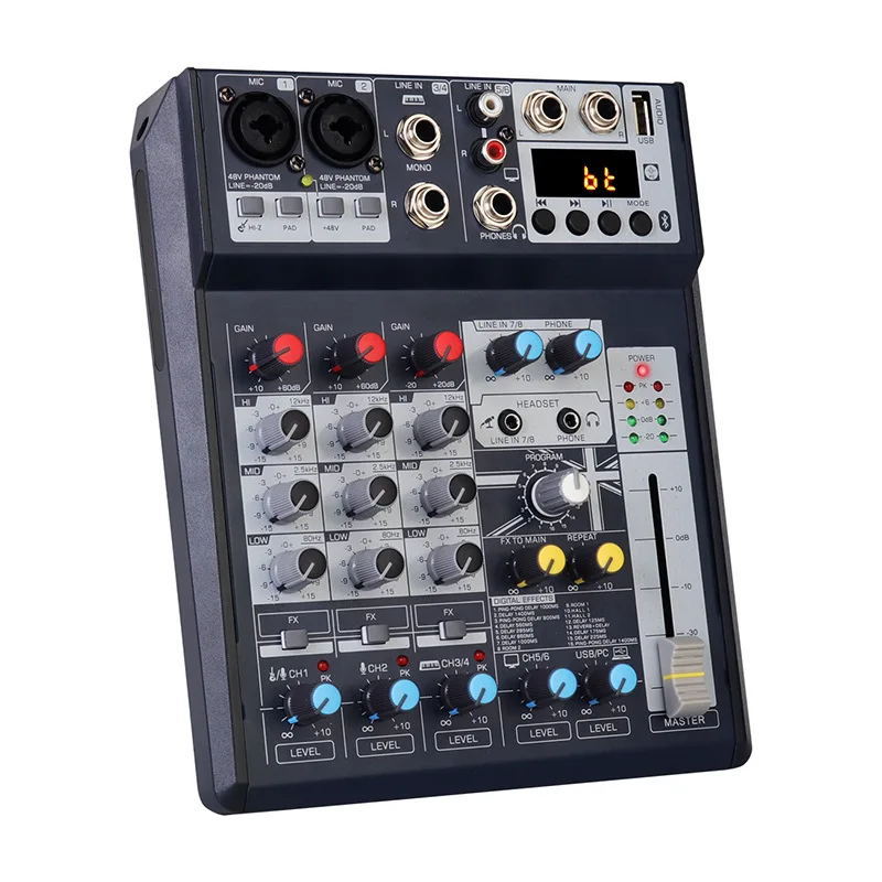 4-Channels-Mixing-Console-Audio-Mixer-Bluetooth-Sound-Mixing-Console ...