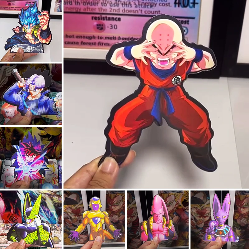 3D Sticker DRAGON BALL Anime Car Decals Waterproof 3D Motion Stickers ...